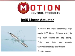 Linear Actuator for Marine Use | PPT