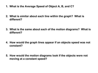 Motion diagrams, data charts, graphs | PPT