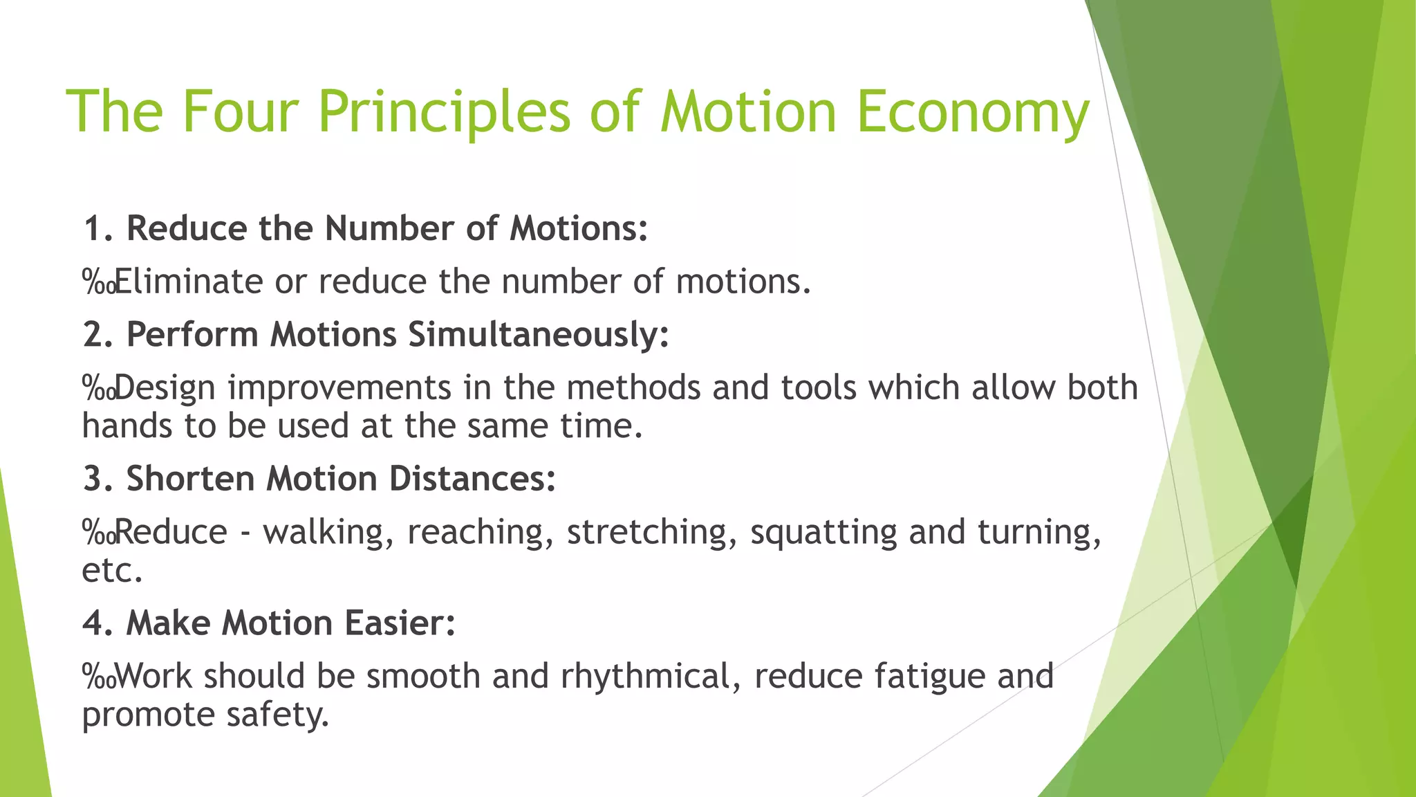 Motion economy | PPTX