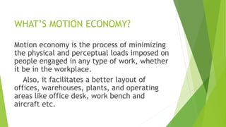 Motion economy | PPTX