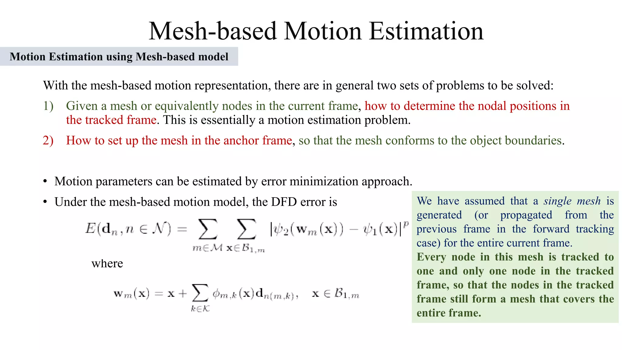 Motion Estimation Umit 5 Iipdf 3 D Graphics Computer Software And Applications