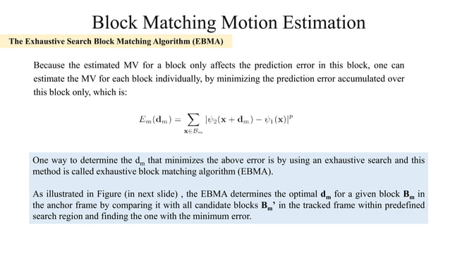 Motion Estimation Umit 5 Iipdf 3 D Graphics Computer Software And Applications