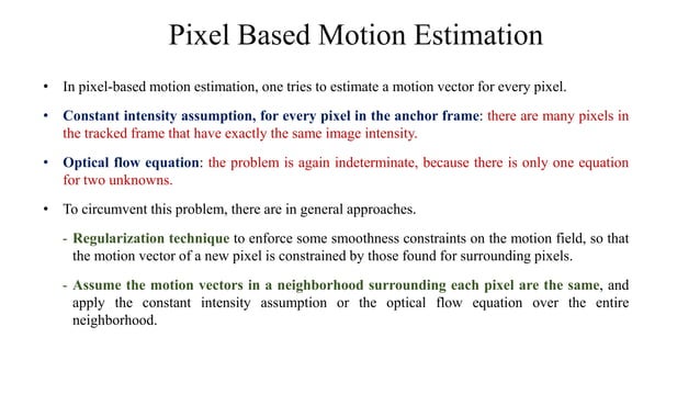 Motion Estimation Umit 5 Iipdf 3 D Graphics Computer Software And Applications