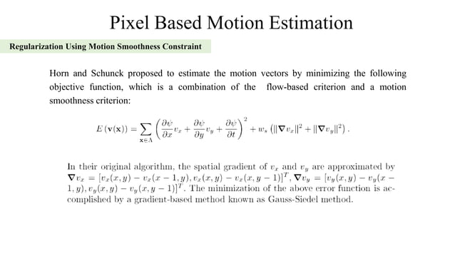 Motion Estimation Umit 5 Iipdf 3 D Graphics Computer Software And Applications