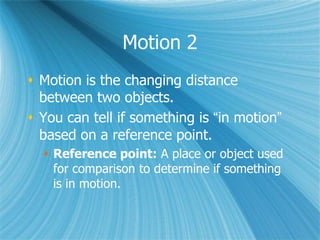 Motion etc | PPT