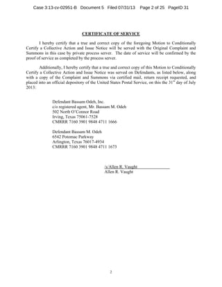 MOTION TO CONDITIONALLY CERTIFY A COLLECTIVE ACTION AND TO ISSUE NOTICE ...