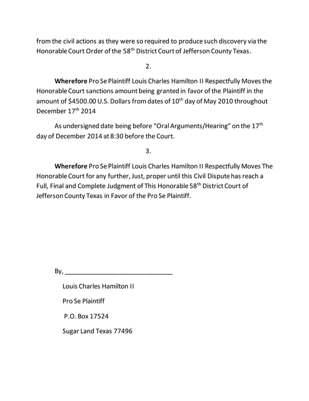 Motion for sanctions | PDF