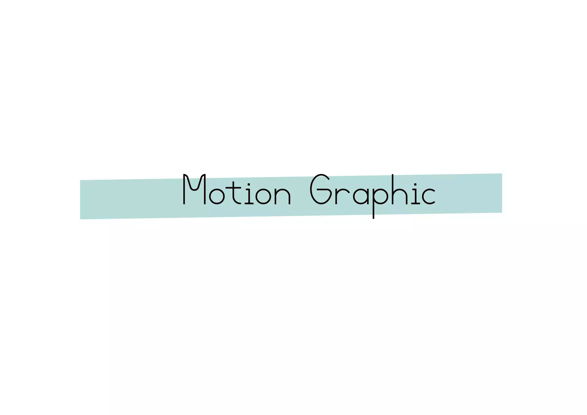 Motion graphic | PDF