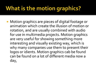 Motion graphics | PPTX