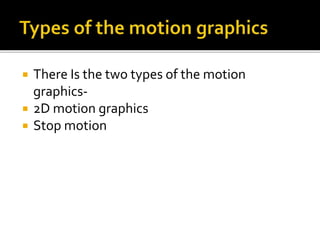 Motion graphics | PPTX