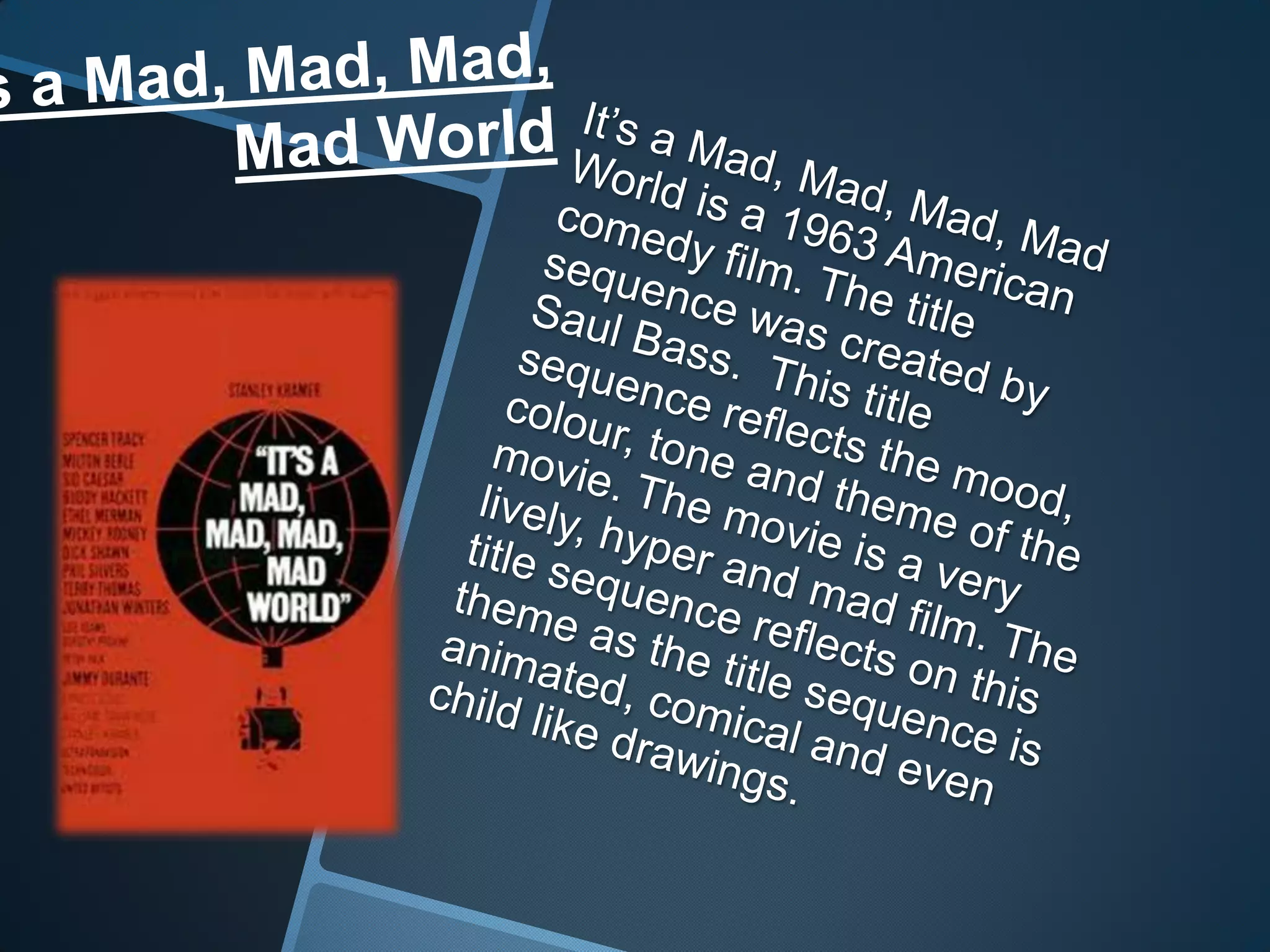 Motion graphics and compositing in title sequences | PPTX