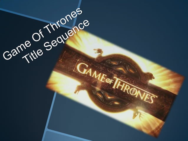 Motion graphics and compositing in title sequences | PPT