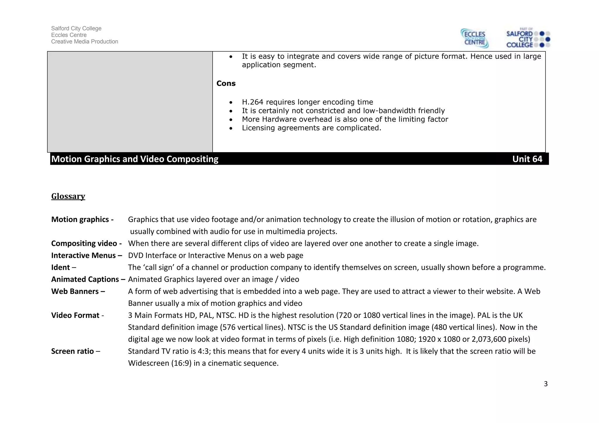 Motion graphics and_compositing_video_analysis_worksheet 1 interactive menu | DOCX