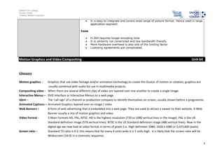 Motion graphics and_compositing_video_analysis_worksheet 1 interactive menu | DOCX