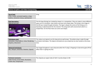 Motion graphics and_compositing_video_analysis_worksheet4 | PPT