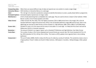 Motion graphics and_compositing_video_analysis_worksheet_thor | PPT