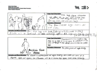 Motion Graphics Storyboards | PPT