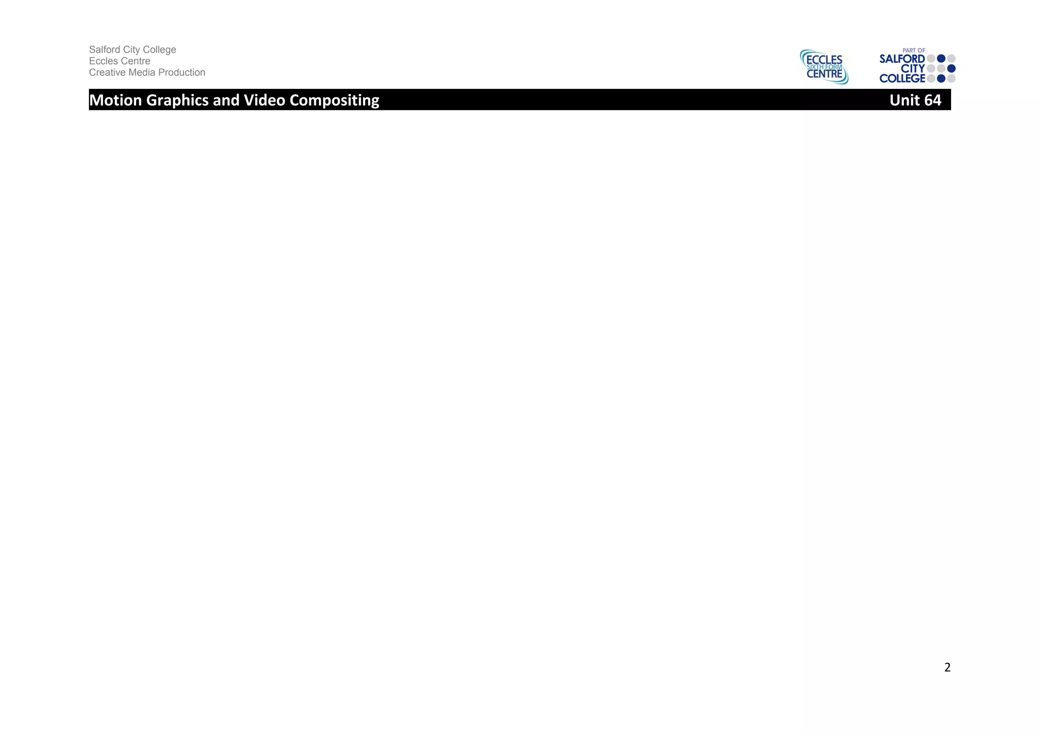 Motion graphics worksheet stings | PPT