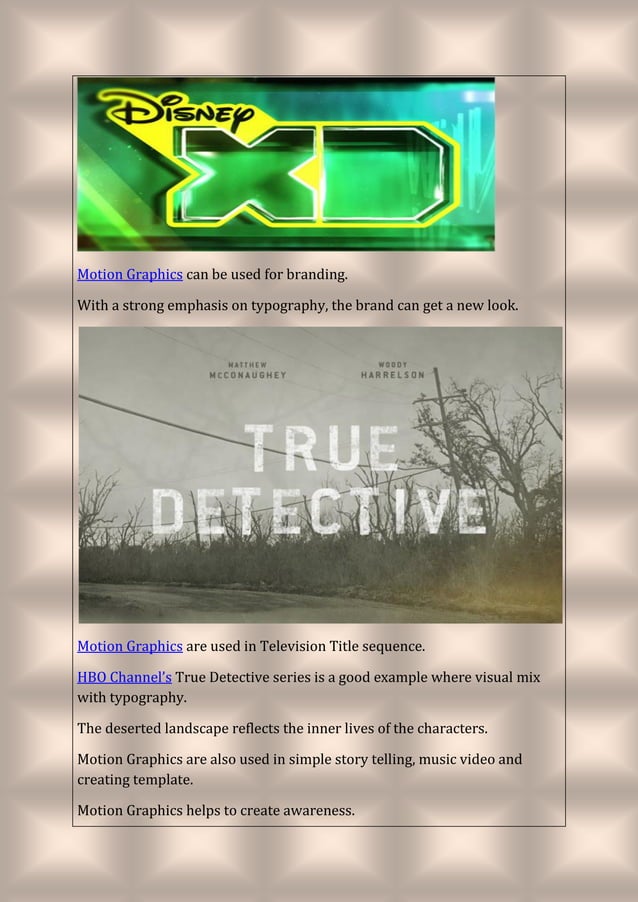 Motion Graphics Vs VFX | PDF | Computer Animation | Computer Software and Applications