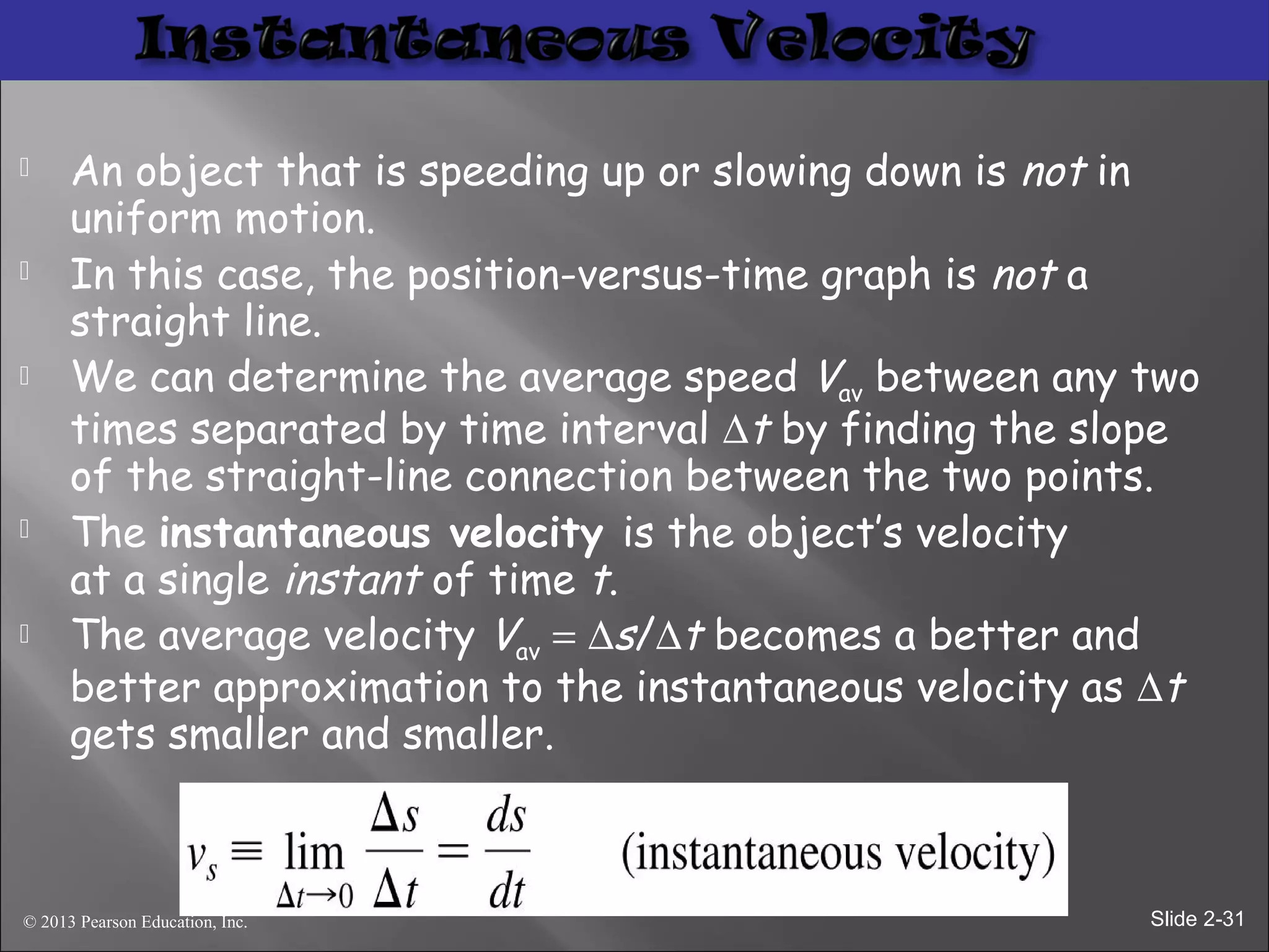 Motion in a straight line | PPT | Physics | Science