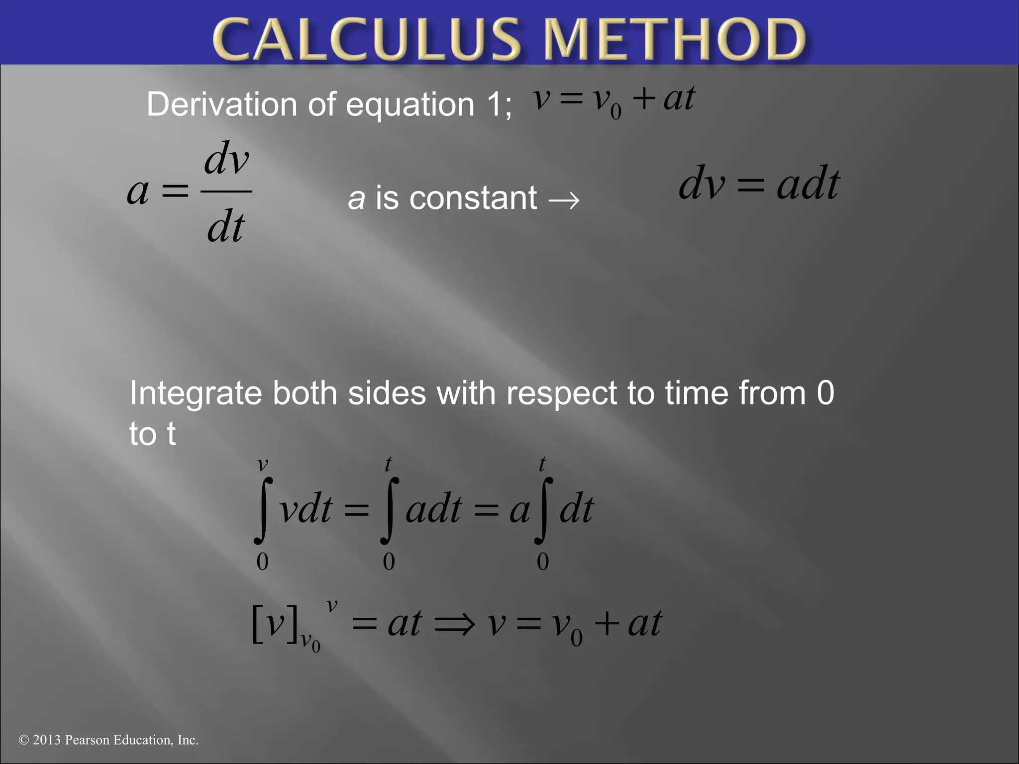 Motion in a straight line | PPT
