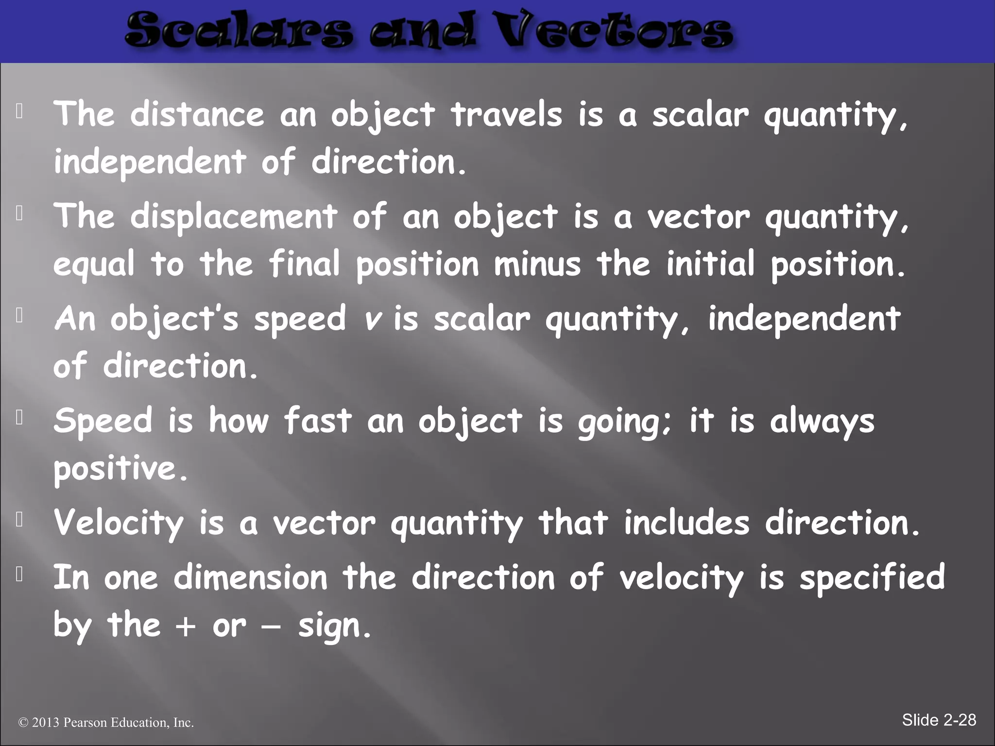 Motion in a straight line | PPT