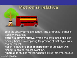 Motion in a straight line | PPT