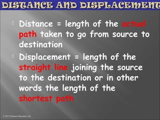 Motion in a straight line | PPT