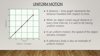 Motion in a straight line | PPTX