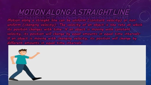 Motion in a straight line.pptx | Physics | Science