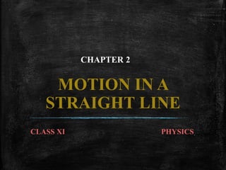 chapter 2 : Motion in a straight line | PDF
