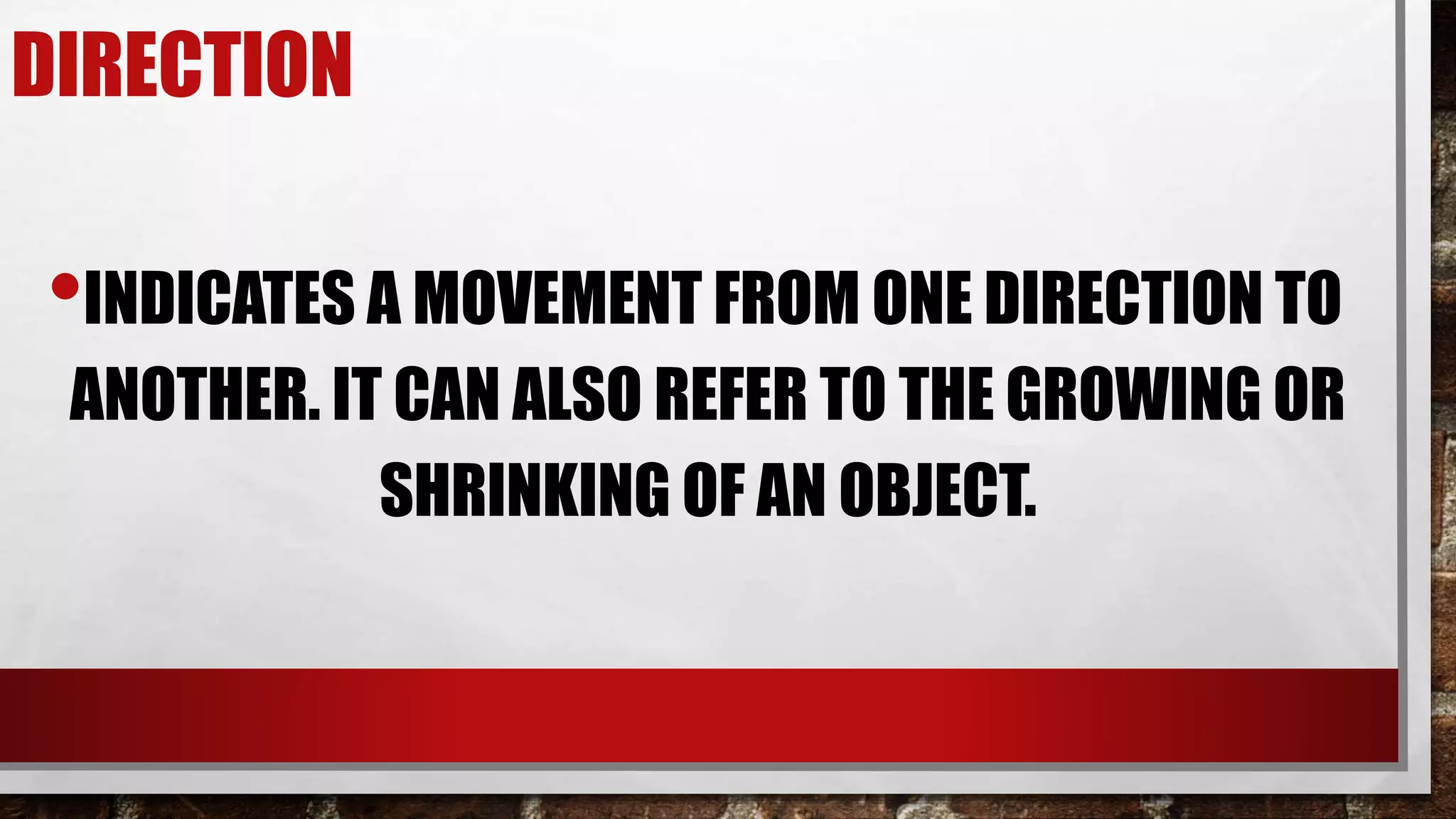 Motion information and media | PPTX