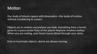 Motion in one dimension| Physics for High School.pptx