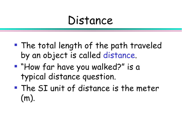 Motion in one direction | PPT