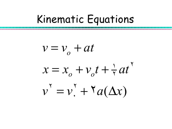 Motion in one direction