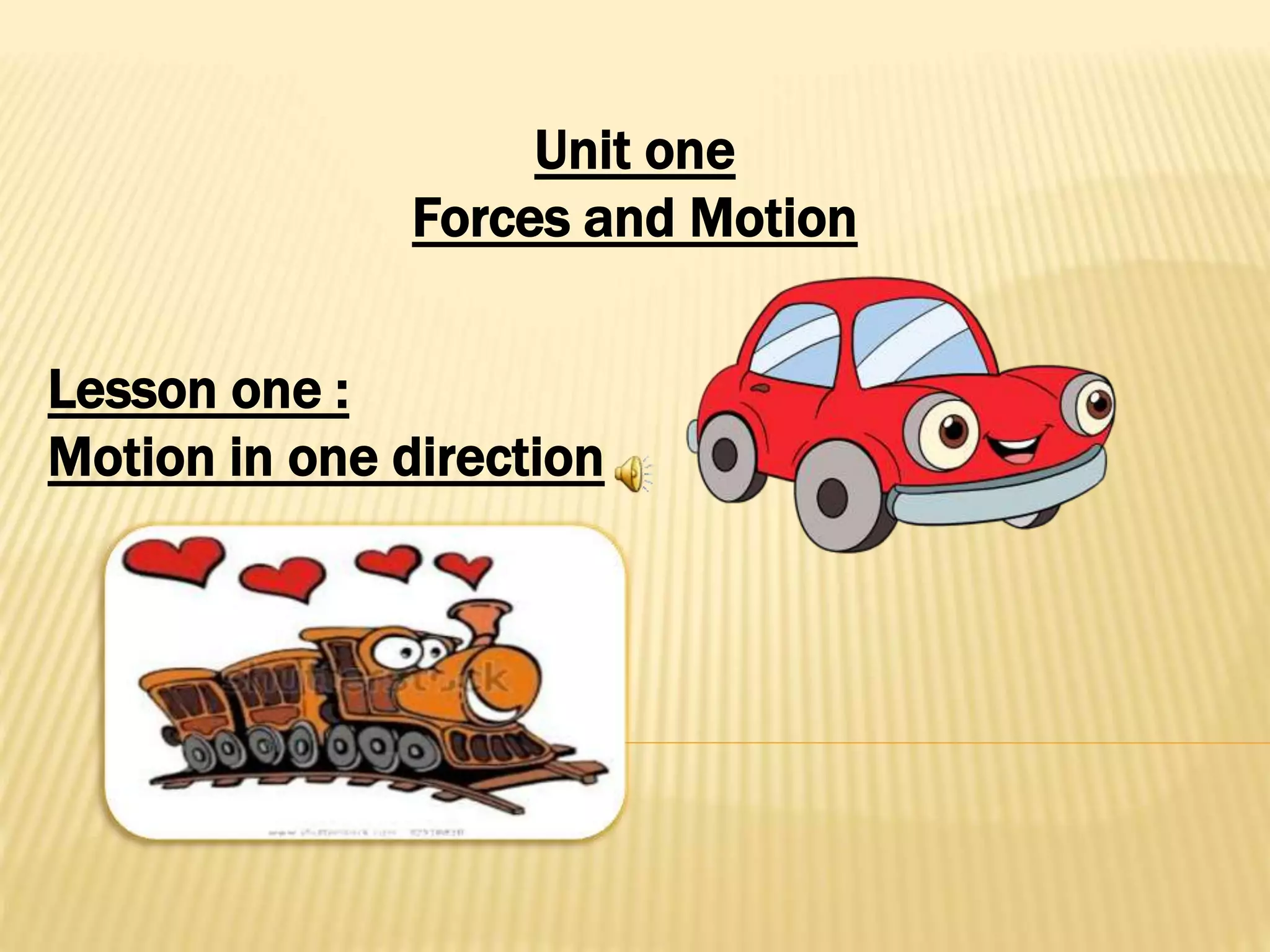 Motion in one direction 1 | PPTX