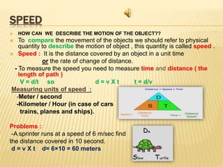 Motion in one direction 1 | PPTX