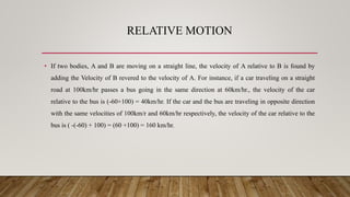 Motion in physics | PPTX