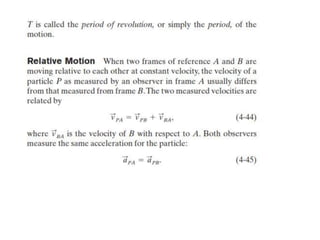 Motion in two and three dimension review notes | PPT