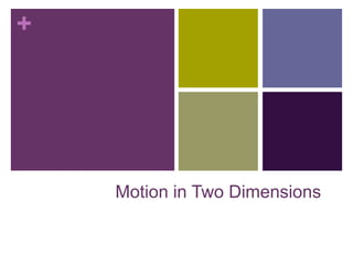 Motion in two dimensions | PPTX