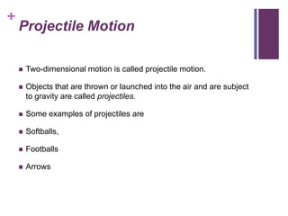 Motion in two dimensions | PPTX