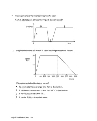Motion (Multiple Choice) QP.pdf