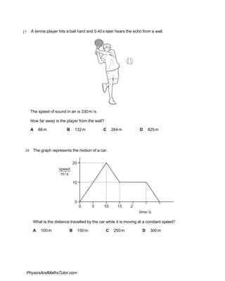 Motion (Multiple Choice) QP.pdf