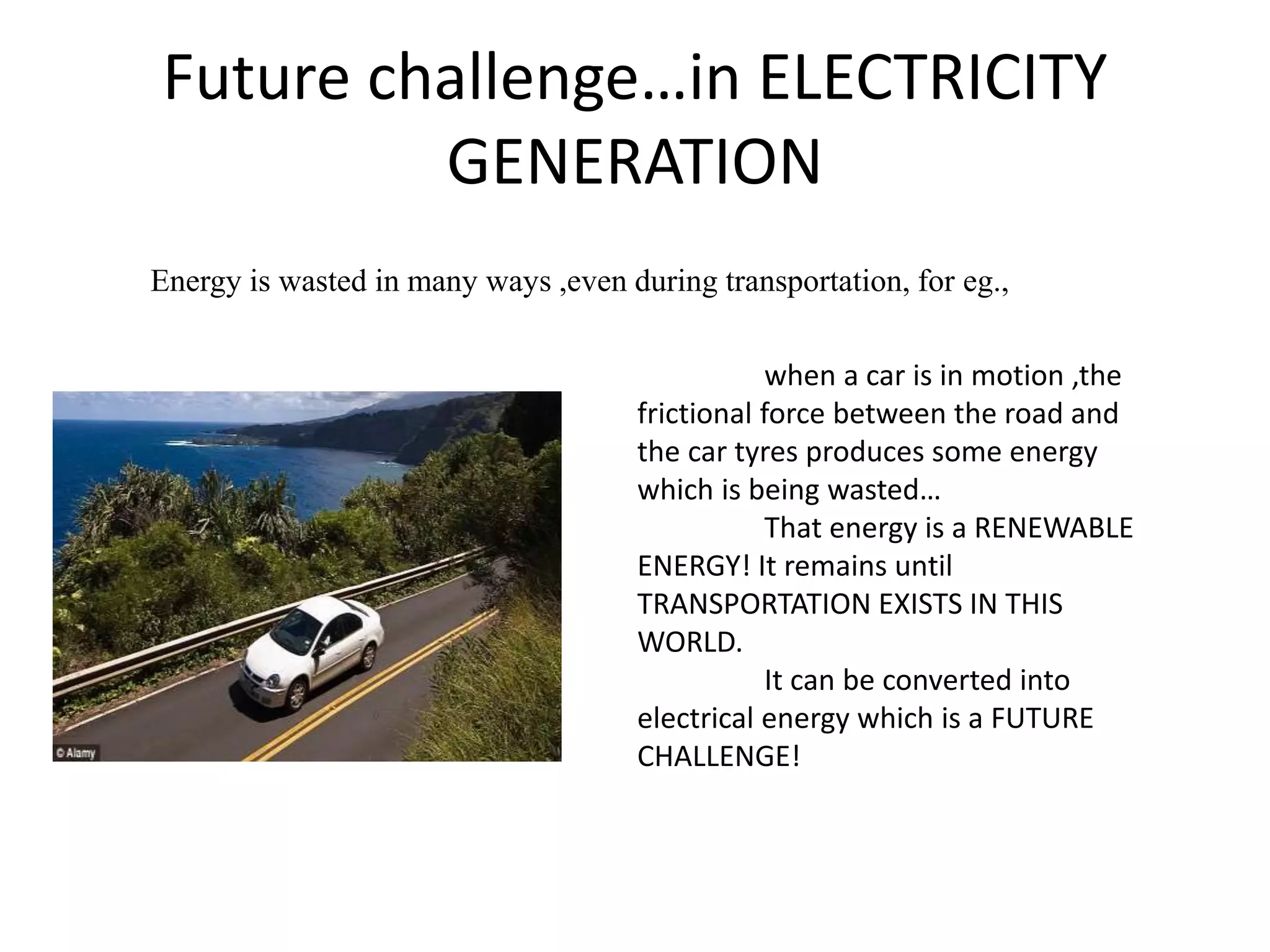 Motion of car- generation of electricity | PPTX