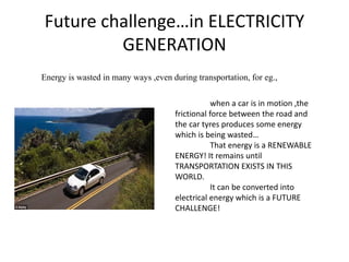 Motion of car- generation of electricity | PPTX