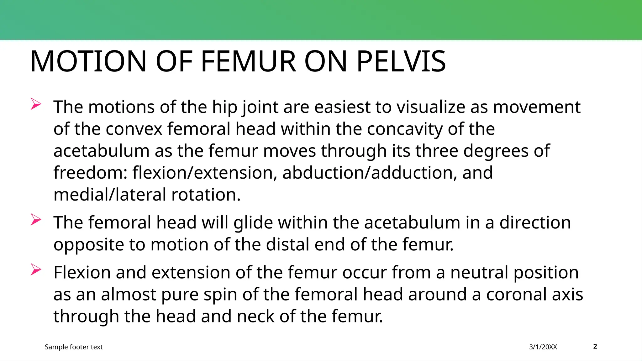 kinesiology MOTION OF FEMUR ON PELVIS final .pptx