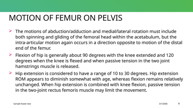 kinesiology MOTION OF FEMUR ON PELVIS final .pptx