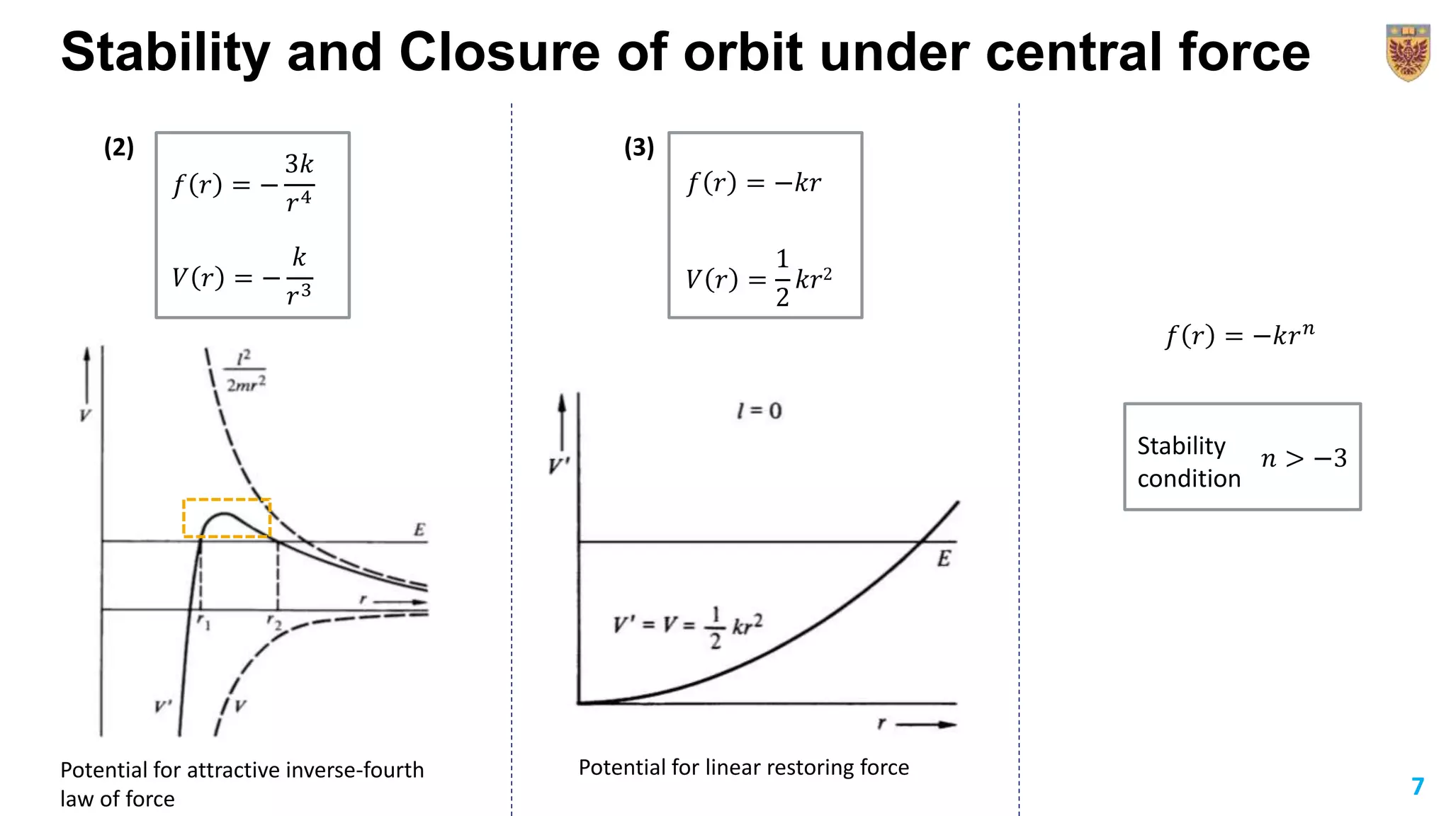 Motion of particle in the central potential in classical physics | PPTX