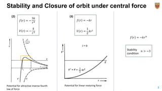 Motion of particle in the central potential in classical physics | PPTX