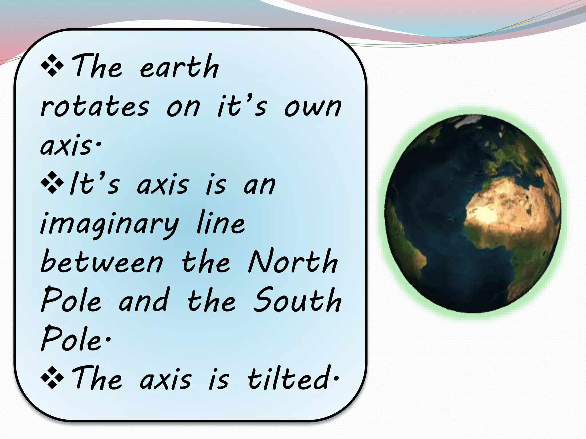 Motion of the earth | PPTX